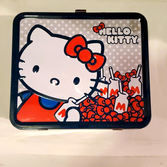 Loungefly | Toys | Loungefly Hello Kitty White And Blue Lunchbox With ...